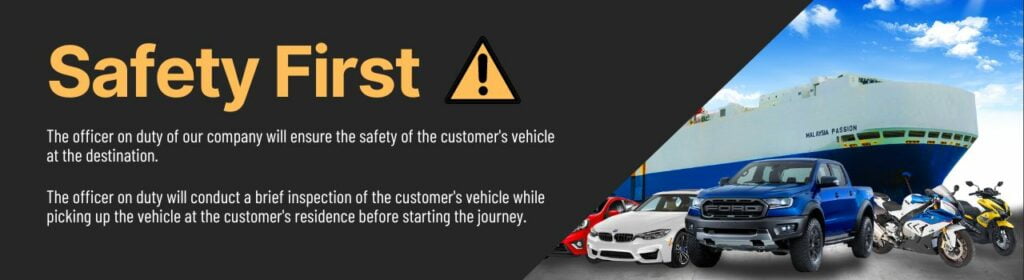 { VEHICLE SHIPPING TO SABAH SARAWAK } — 6 Method
